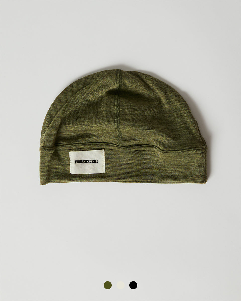 #BEANIE OLIVE – FINGERSCROSSED